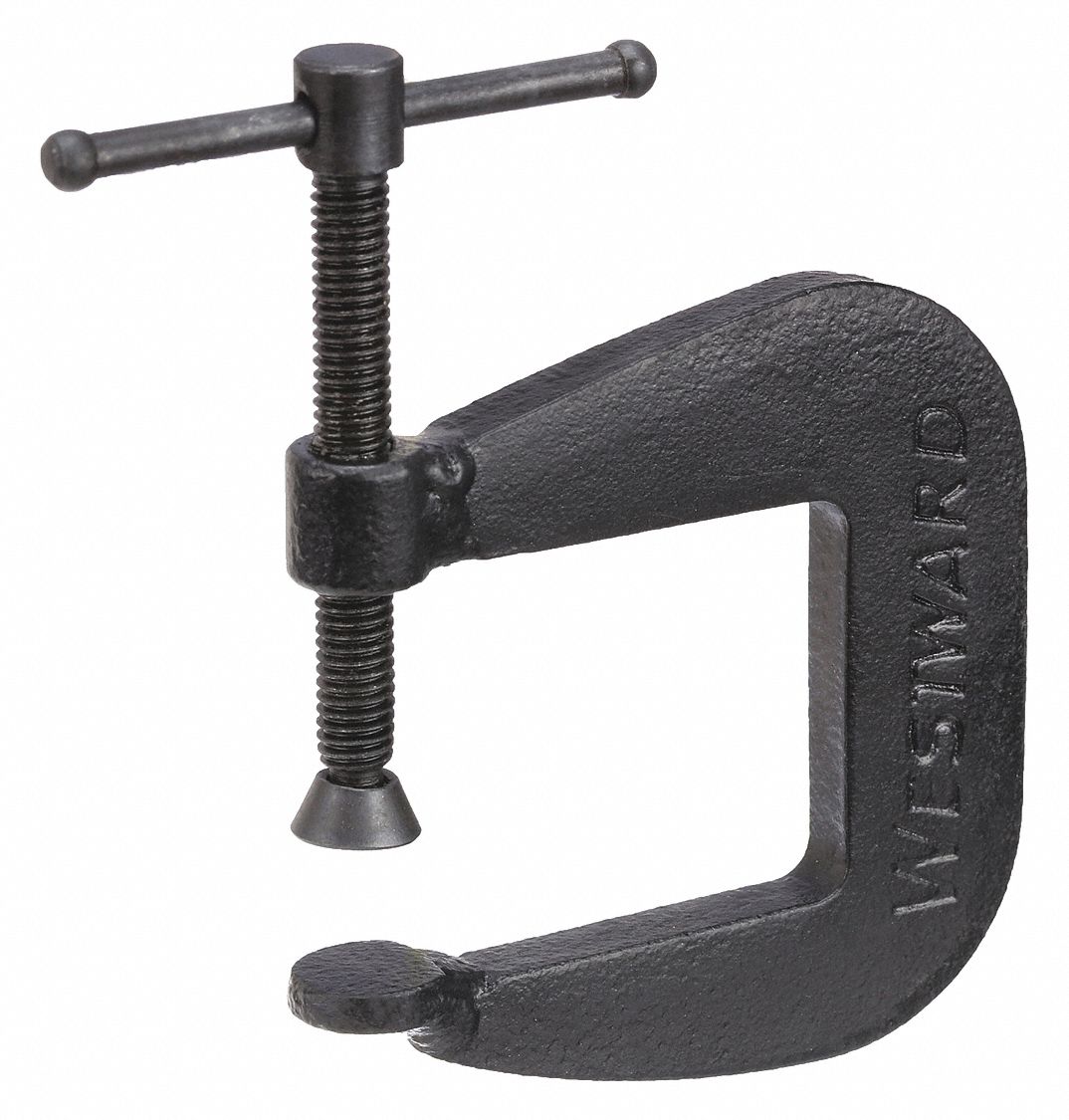 Regular Duty Forged Steel C-Clamp, 1 in Max. Opening, 1 1/2 in Throat ...