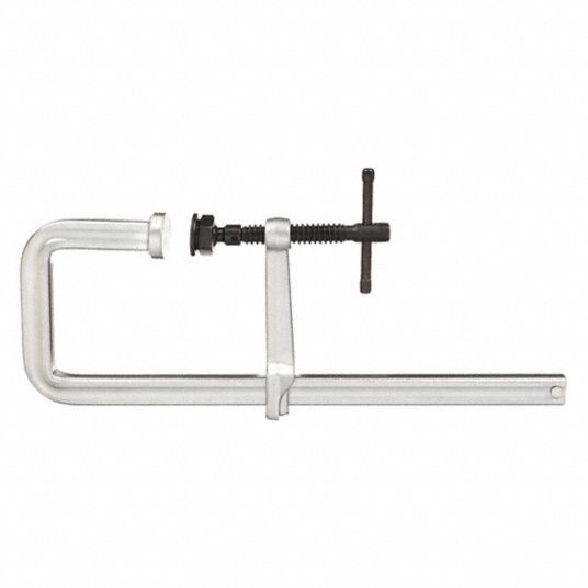 Quick-Adj Steel Bar Clamp, Recess,12 Max. Jaw Opening (In.),2,200 ...