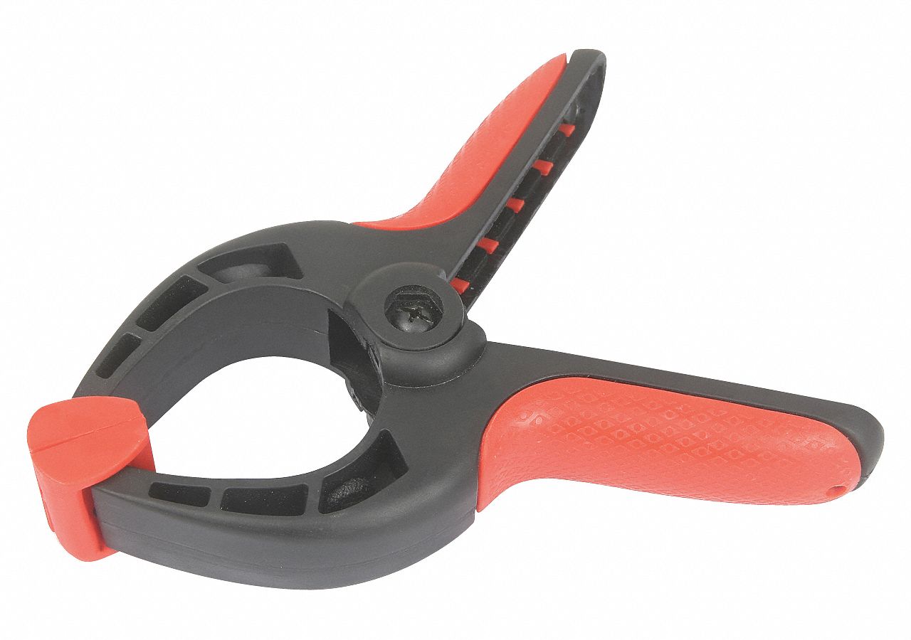 Spring Clamp Max. Jaw Opening (In.) 3-1/4, Length (In.) 8-1/4 - Grainger