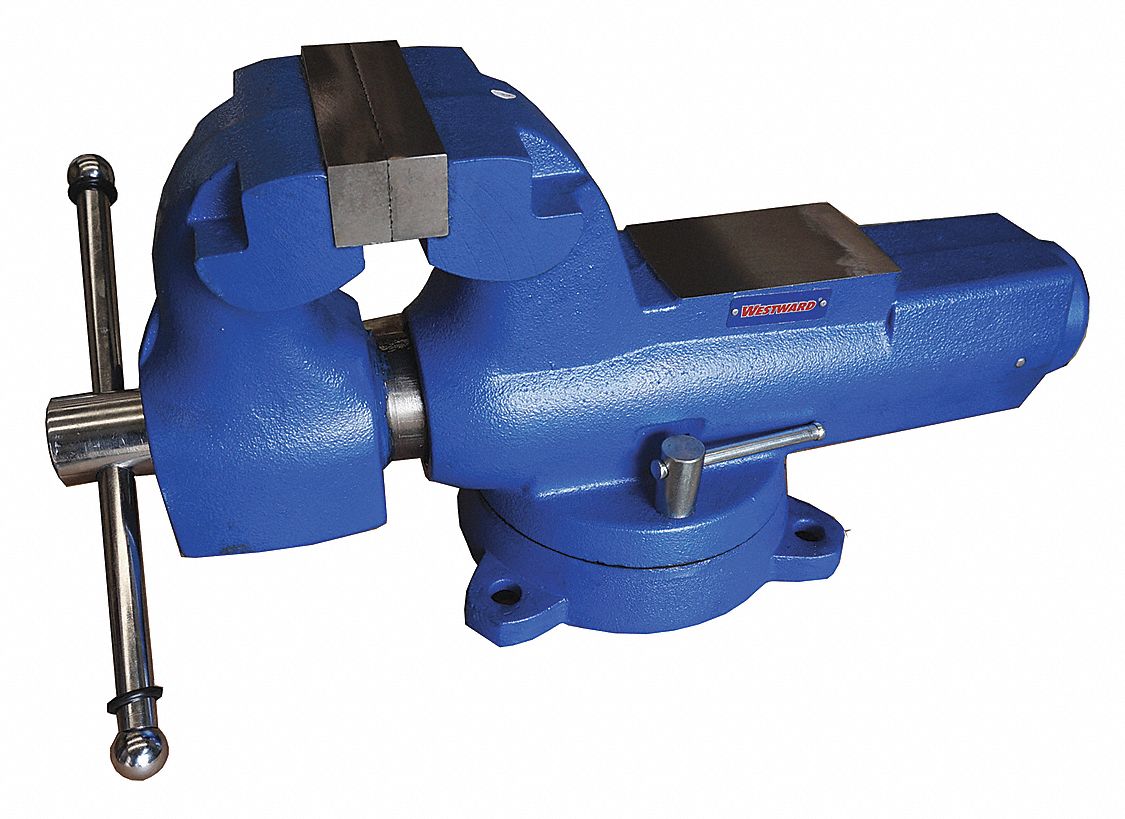Heavy Duty Machinist's Vise, 3 1/2 in Jaw Width, 5 1/4 in Max. Opening ...