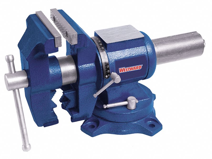 Standard Duty Multi-Jaw Rotating Vise, 5 in Jaw Width, 5 in Max ...