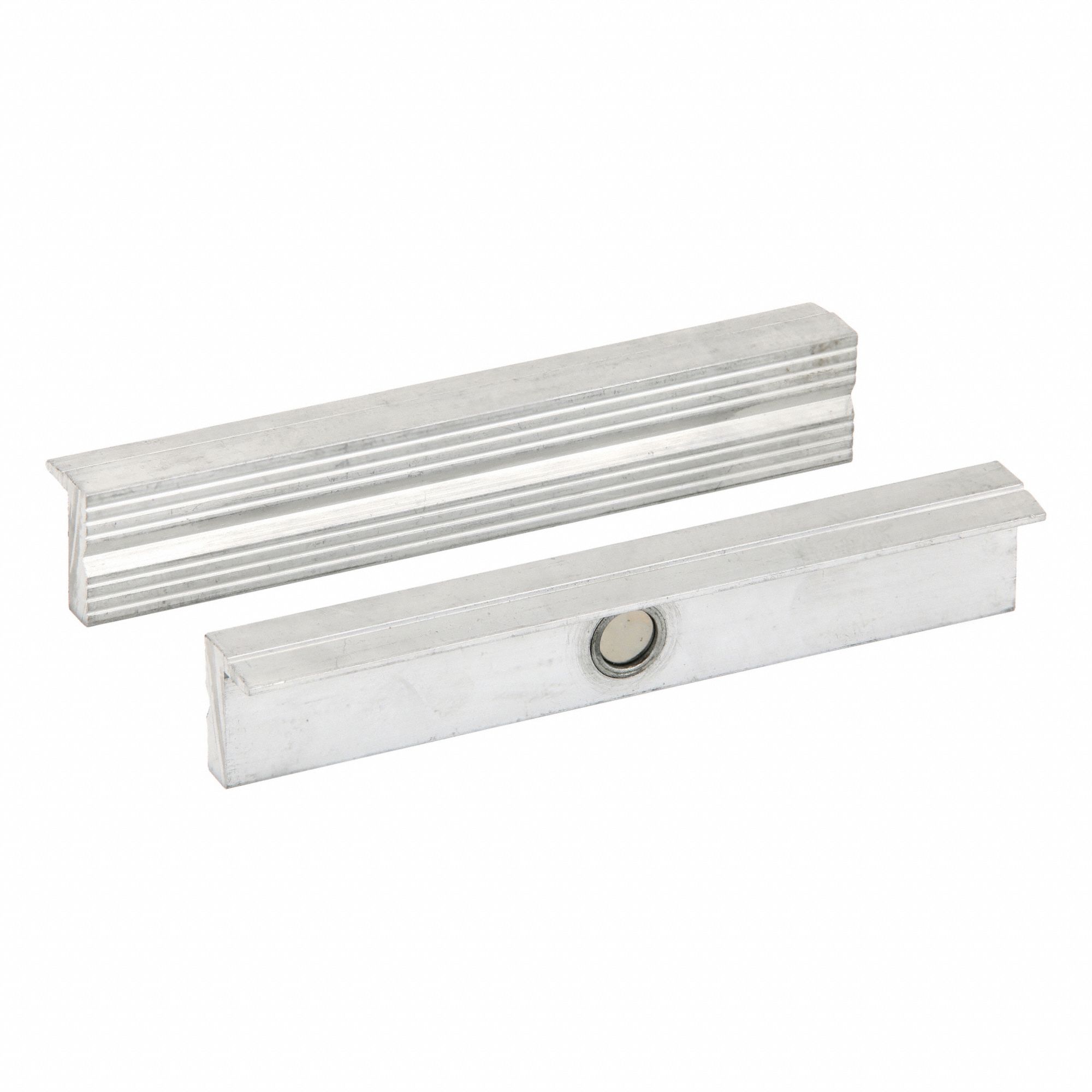 WESTWARD, Aluminum, For 6 1/2 in Vise Jaw Wd, Magnetic Jaw Cap - 10D769 ...