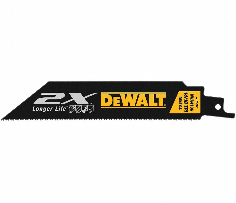 DEWALT Hojas para Sierra Sable, Cortar Metales, 14/18, 6", Madera ...