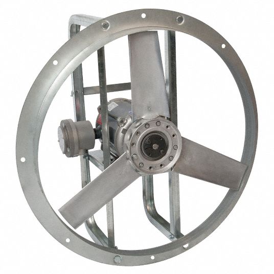 DAYTON Ring Exhaust Fan: 24 in Blade, 1/2 hp, Totally Enclosed Fan ...