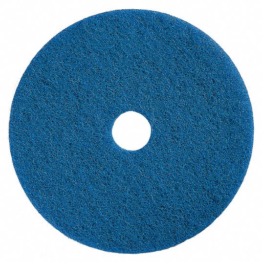 TOUGH GUY 11 in Polyester Fiber Round Scrubbing Pad, 175 to 350 rpm ...
