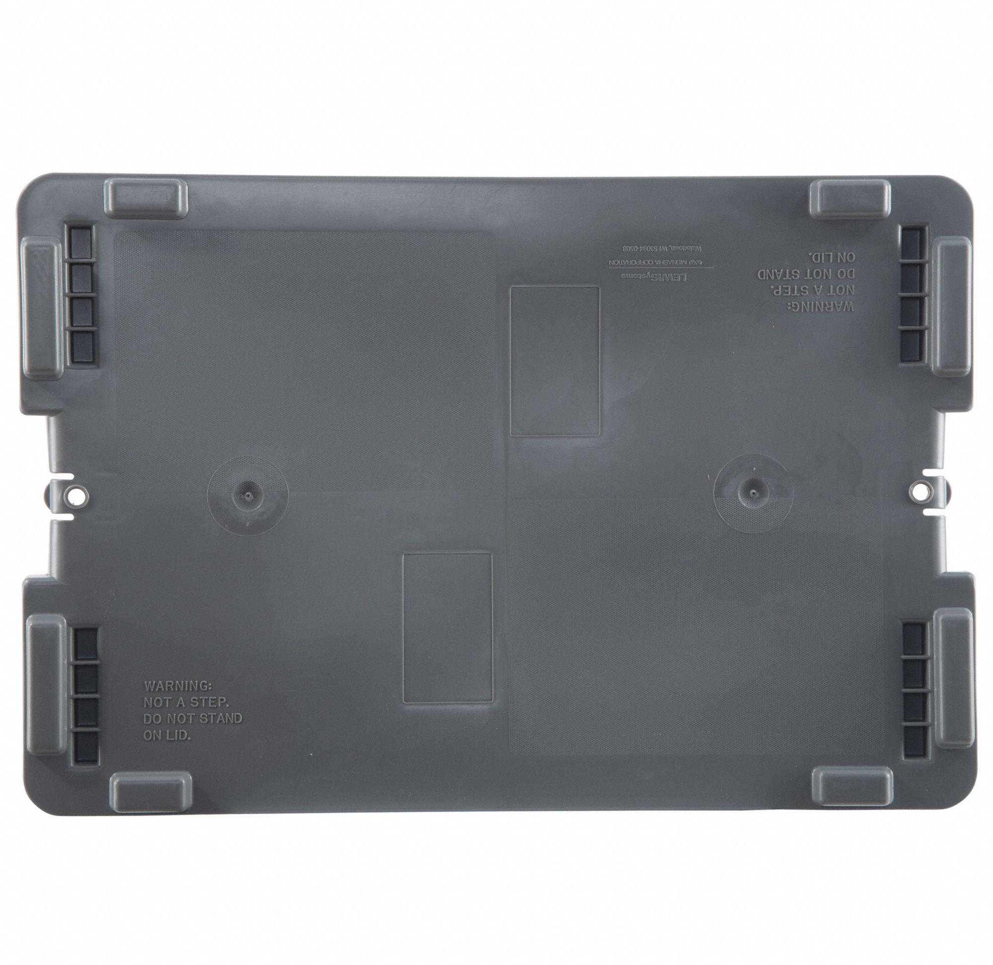 ORBIS Lid: 24 in x 16 1/8 in, Gray - 10E140|CGS6040 Cvr Grey - Grainger