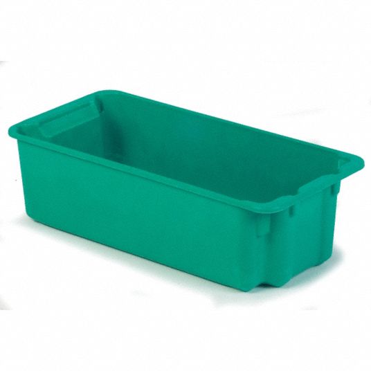 LEWISBINS, 20.2 gal, 34 1/8 in x 24 in x 8 1/8 in, Stack and Nest ...