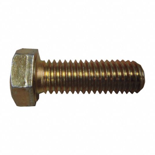 3/4"-10, Hex Head Cap Screw, 2 1/2 in Fastener Length, Grade 8 Steel ...