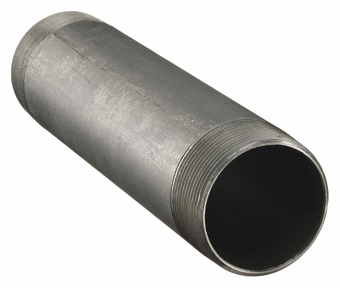 Black Steel, 3/4 in Nominal Pipe Size, Nipple - 10E686|584-080P25GR ...