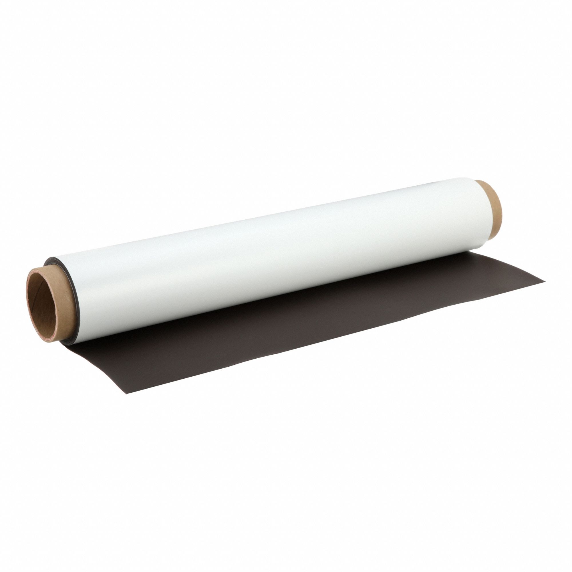 White Vinyl Nonmagnetic Side, 10 ft Overall Lg, Roll Magnet - 10E806 ...
