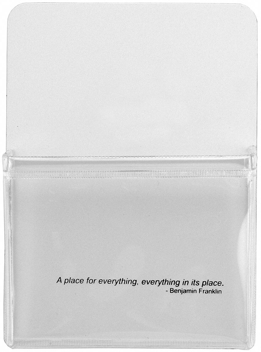 Plastic, Magnetic, Job Ticket Holder - 10E816|10E816 - Grainger