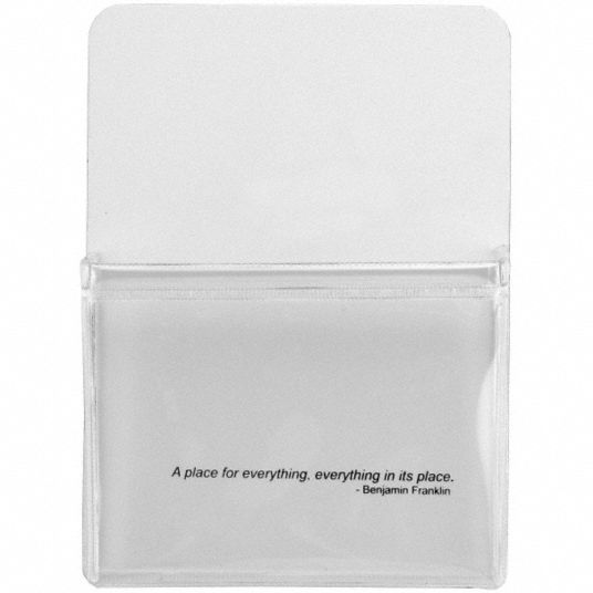 Plastic, Magnetic, Job Ticket Holder - 10E816|10E816 - Grainger