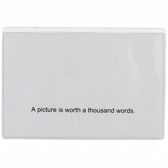 Plastic, Magnetic, Job Ticket Holder - 10E821|10E821 - Grainger