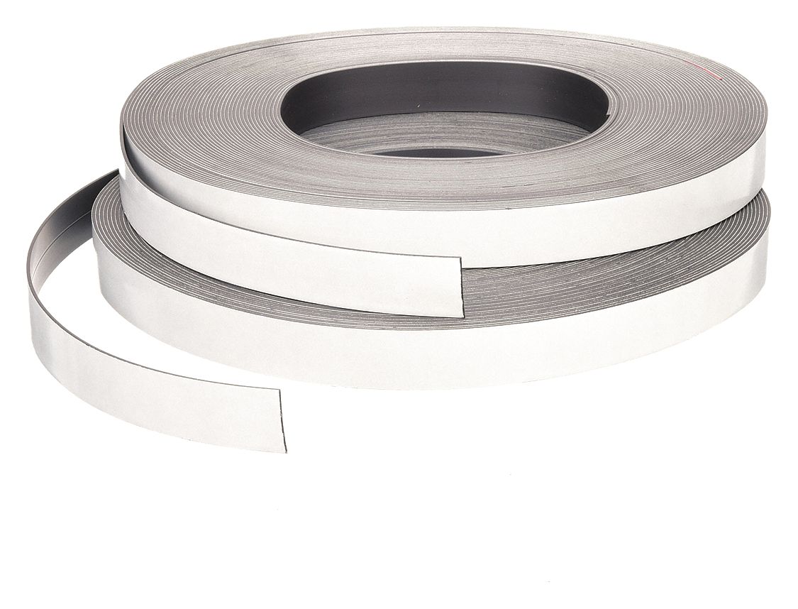 Indoor & Outdoor Adhesive Nonmagnetic Side, 100 ft Overall Lg, Roll ...