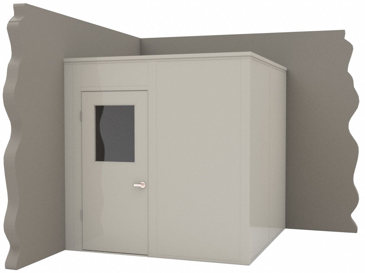 PORTA-KING, 8 ft x 8 ft x 8 ft, 2 Walls, Modular In-Plant Office ...