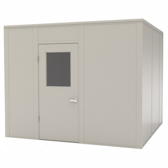PORTA-KING, 10 ft x 10 ft x 8 ft, 4 Walls, Modular In-Plant Office ...