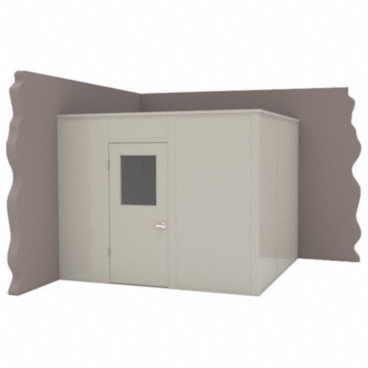 PORTA-KING, 10 ft x 10 ft x 8 ft, 2 Walls, Modular In-Plant Office ...
