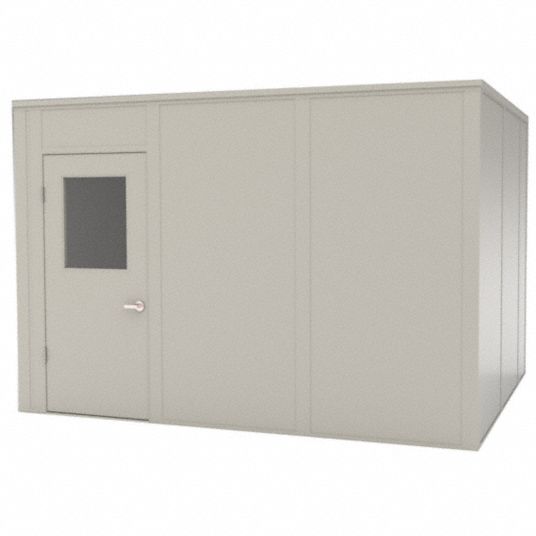 PORTA-KING, 12 ft x 10 ft x 8 ft, 4 Walls, Modular In-Plant Office ...