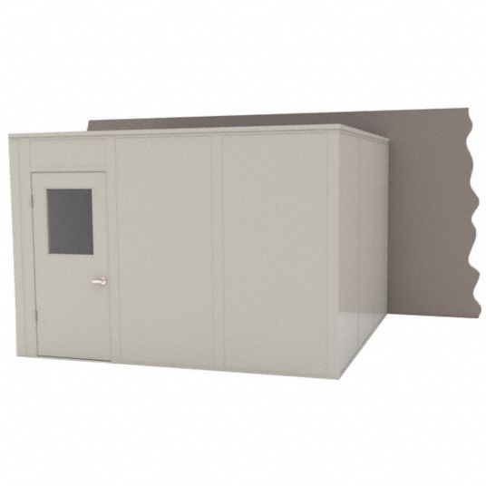 PORTA-KING, 12 ft x 12 ft x 8 ft, 3 Walls, Modular In-Plant Office ...