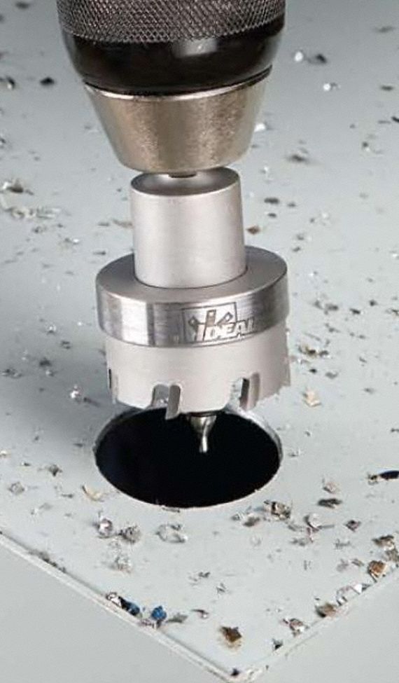 IDEAL Hole Cutter Kit: 8 Pieces, 7/8 in to 2 1/2 in Saw Size Range, 1/4 ...