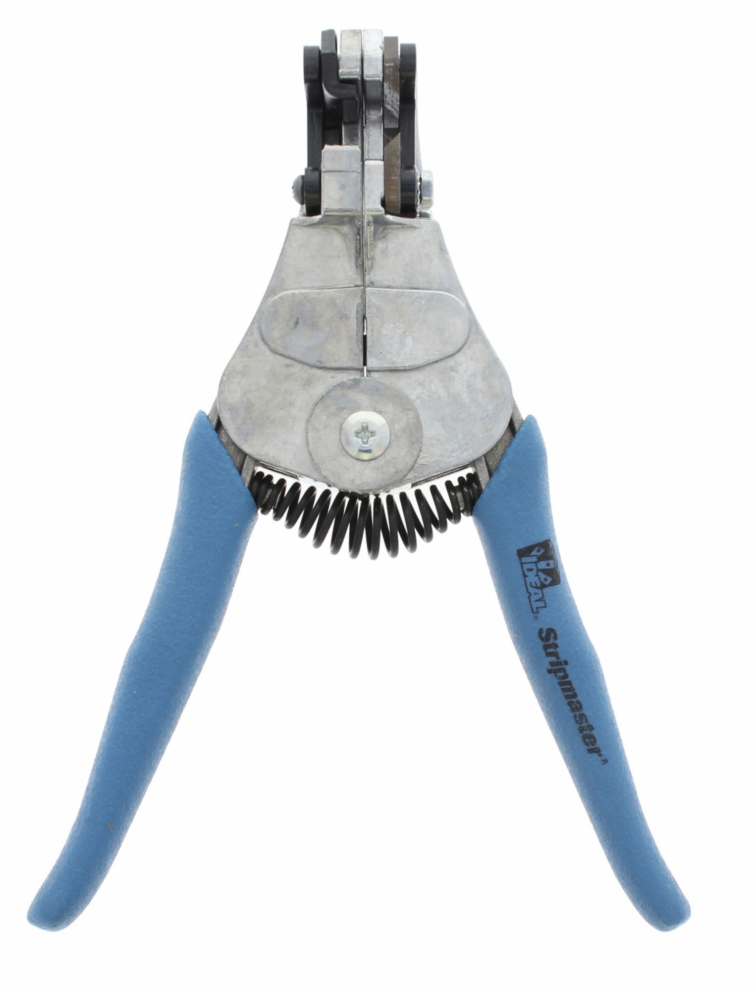 IDEAL Wire Stripper: 12 AWG to 8 AWG, 6 1/2 in Overall Lg, Std Cushion ...