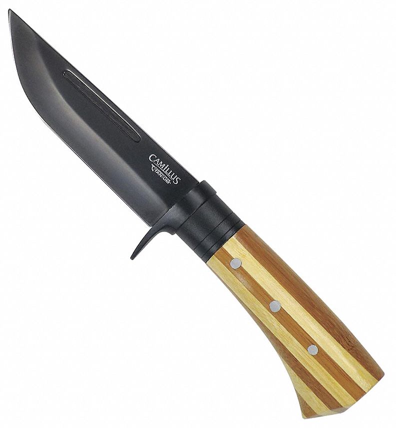 CAMILLUS, Straight, 9 3/4 in Overall Lg, Fixed Blade Knife - 10F677 ...