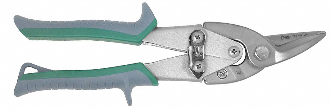 CLAUSS, Right, 9 3/4 in Overall Lg, Aviation Snip - 10F697|18421 - Grainger