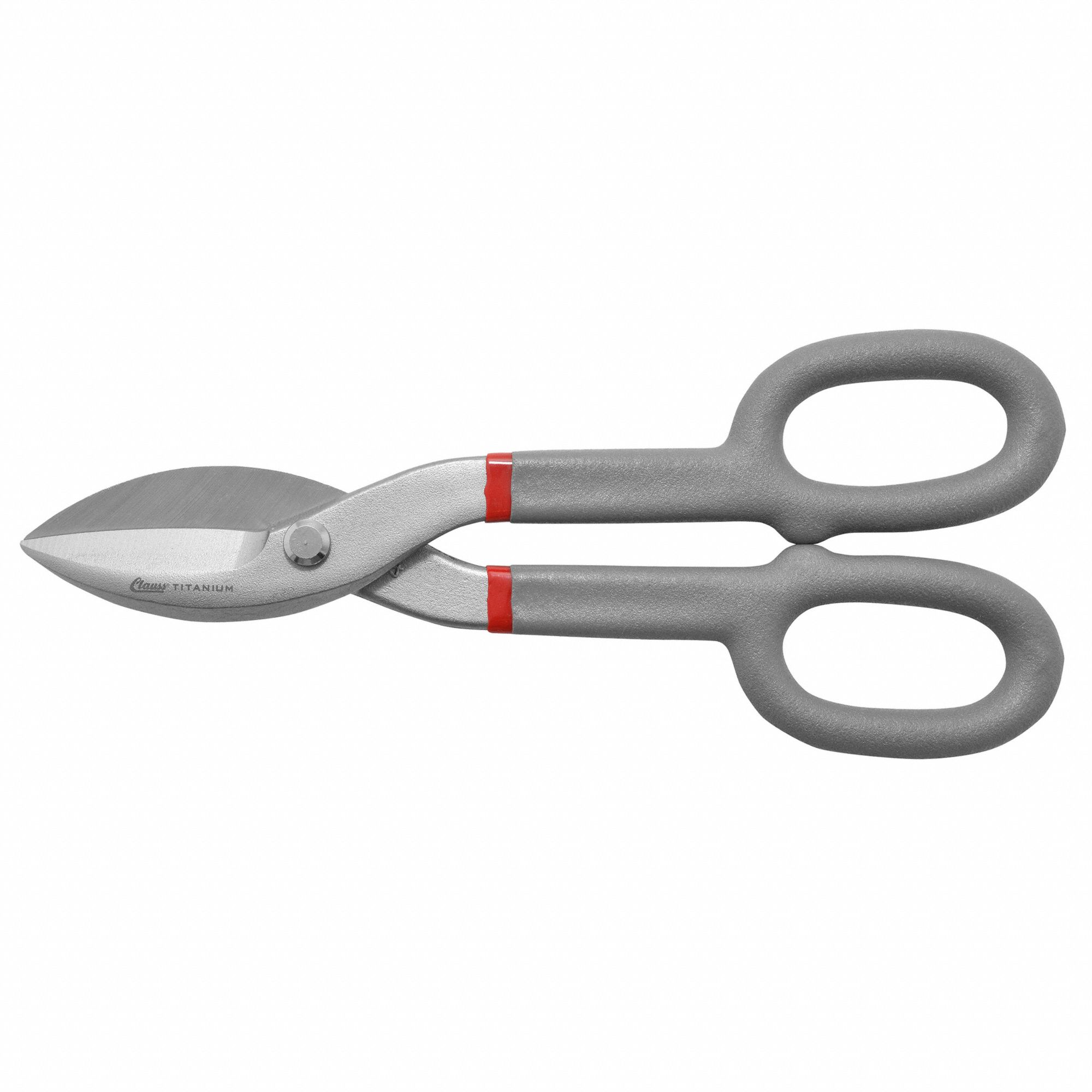 CLAUSS Tinners Snip: Straight, 10 in Overall Lg, 2 1/4 in Cutting Lg ...