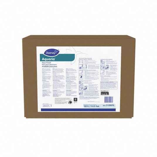DIVERSEY, Box, 5 gal Container Size, Floor Finish - 10F953|5120870 ...