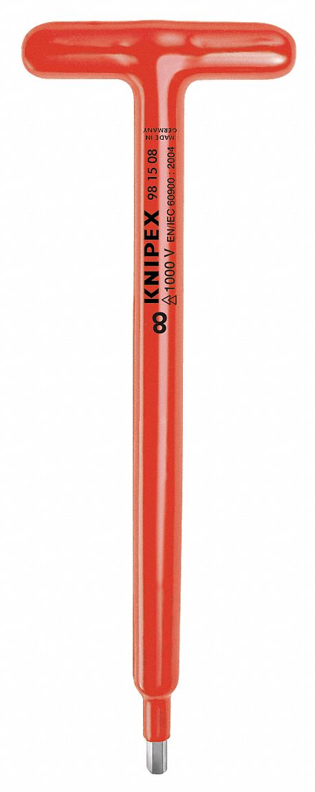 KNIPEX, 0 Ball Ends, 8 mm Tip Size, Hex Key - 10G275|98 15 08 - Grainger