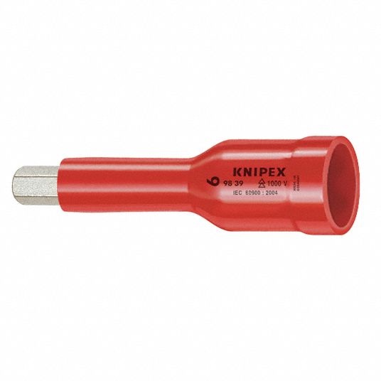 KNIPEX, Insulated Socket - 10G297|98 39 06 - Grainger
