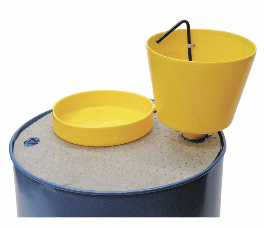 FUNNEL KING Embudo para Tambor, Amarillo - 10G573 | 32015 - Grainger México