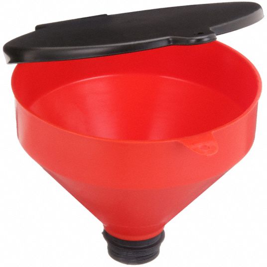 FUNNEL KING, Lockable, Red / Black, Funnel - 10G582|32425 - Grainger