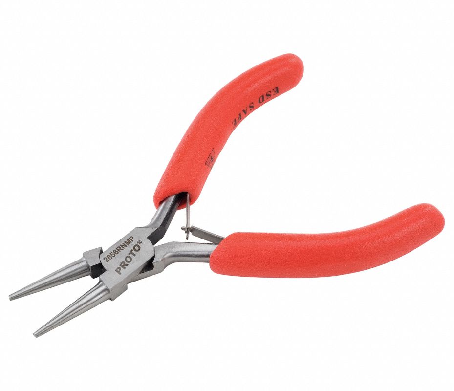 PROTO Pinzas de Punta Redonda 4-1/2" Acero Rojo - 10G671 | J2856RNMP ...