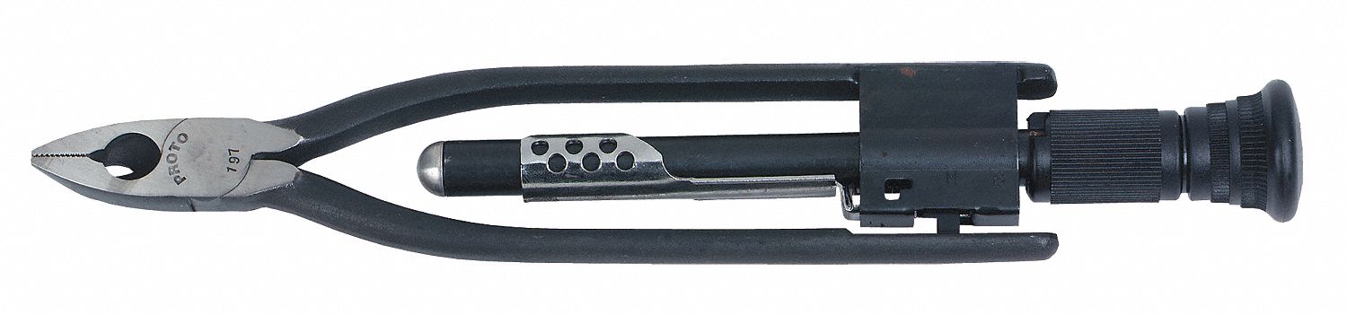 PROTO Safety Wire Twister Plier: 12 1/4 in Overall Lg, Plain Grip, For ...