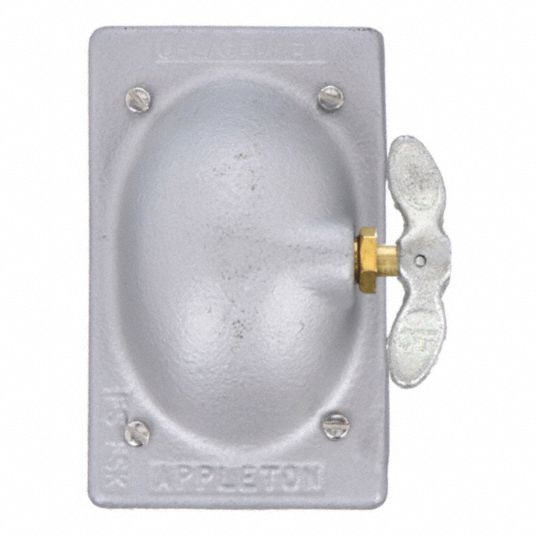 APPLETON ELECTRIC, Malleable Iron, FD/FS, Weatherproof Cover - 10H370 ...