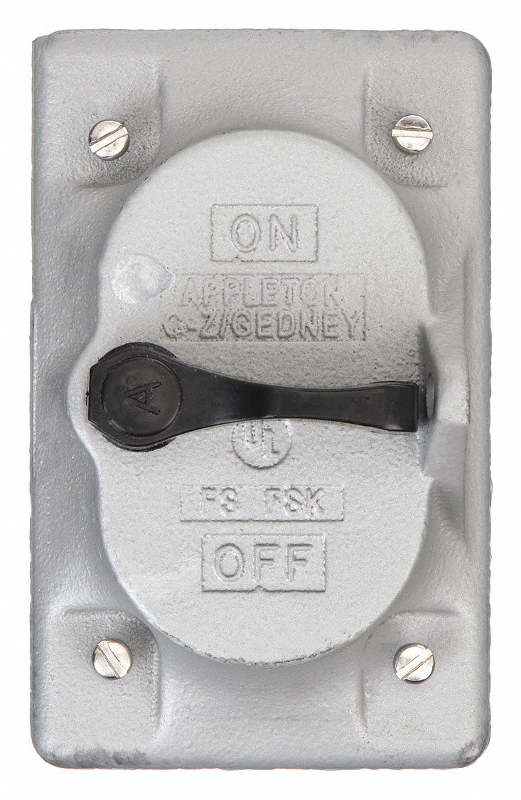 APPLETON ELECTRIC, Aluminum, FD/FS, Weatherproof Cover - 10H377|FSK-1VS ...
