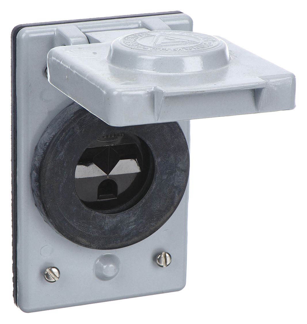 Weatherproof Cover with Receptacle, 4 9/16 in Height, 2 13/16 in Width ...