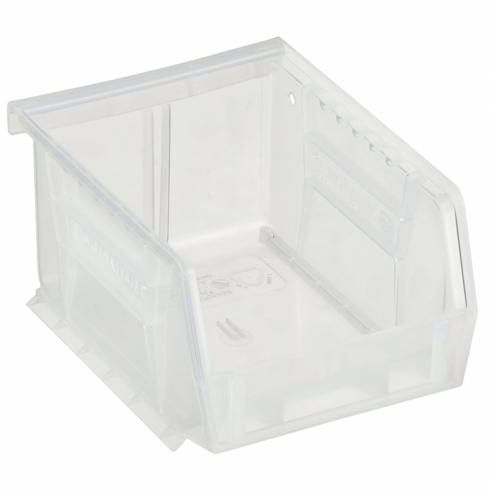 QUANTUM STORAGE SYSTEMS, 4 1/8 in x 5 3/8 in x 3 in, Clear, Hang and ...