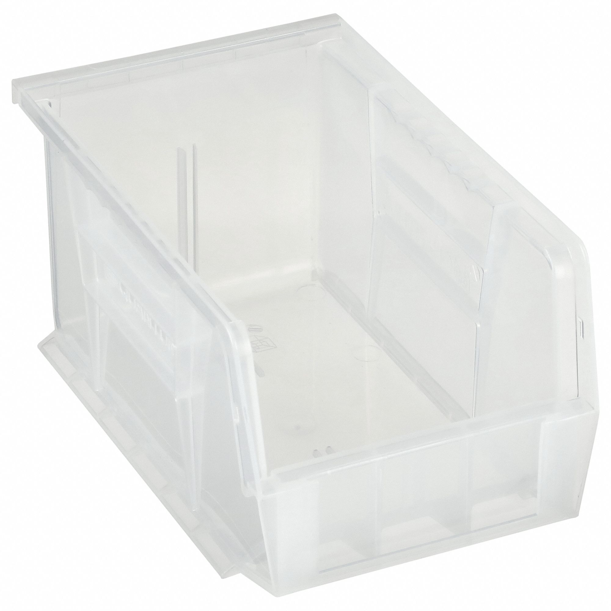 QUANTUM STORAGE SYSTEMS, 6 in x 9 1/4 in x 5 in, Clear, Hang and Stack ...