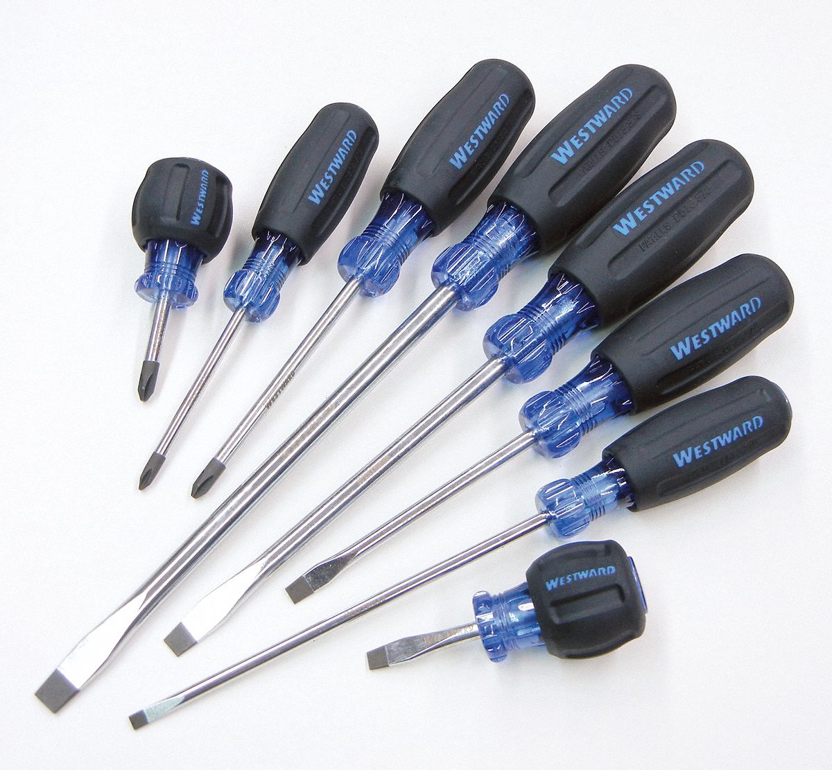 WESTWARD Screwdriver Set, Assorted, Number of Pieces 8 - 10J185|10J185 ...