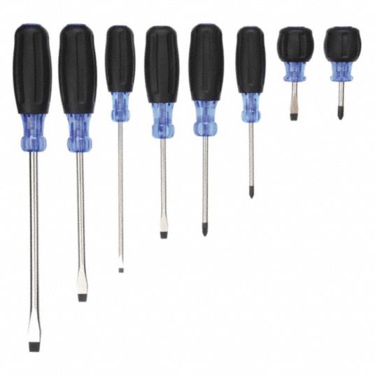 Screwdriver Set, Assorted, Number of Pieces 8 - Grainger