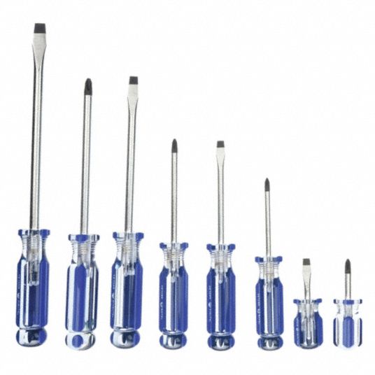 WESTWARD, 1-10 Pieces, 8 Pieces, Screwdriver Set - 10J220|10J220 - Grainger
