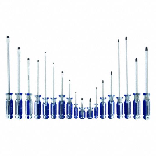Screwdriver Set, Assorted, Number of Pieces 18 - Grainger