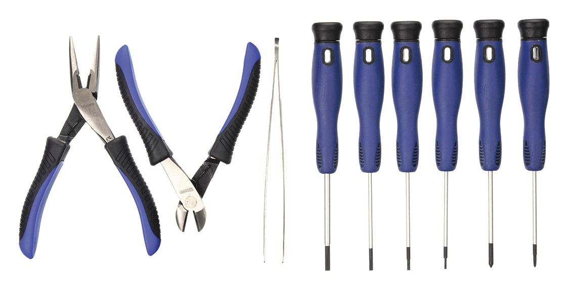 WESTWARD SET SCREWDRIVER/MINI PLIERS 9 PC - 12854 - EBP10J373 | 10J373 ...