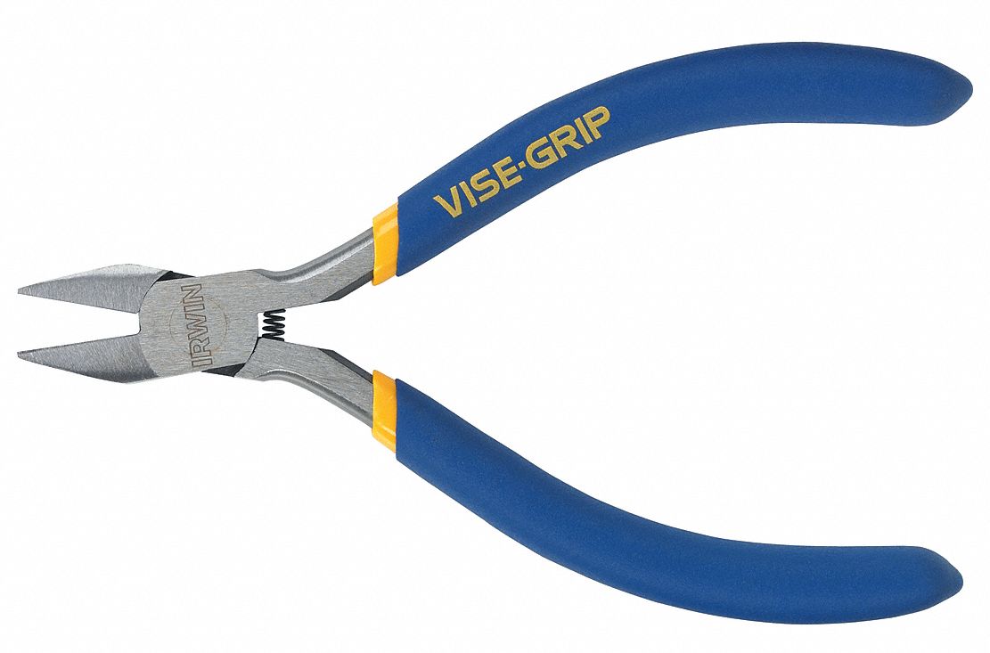 IRWIN VISE-GRIP Precision Diagonal Cutting Plier: Flush, Pointed, 5 in ...