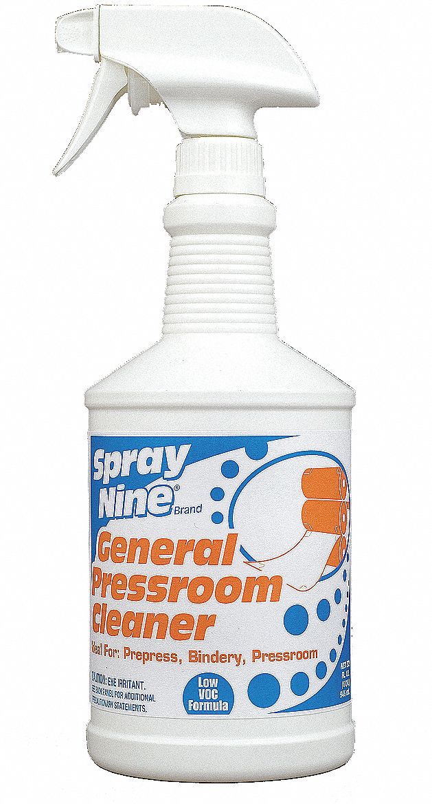 SPRAY NINE GENERAL PRESSROOM CLEANER 946ML - Parts Washer Cleaners and ...