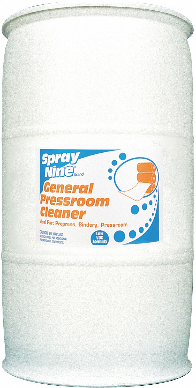 SPRAY NINE GENERAL PRESSROOM CLEANER 208L - 12848 - BRGM33255 | M33255 ...