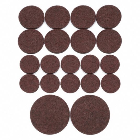 Felt, Round, Furniture Pads - 10K001|10K001 - Grainger