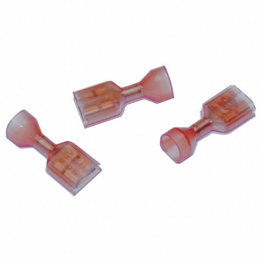 TE CONNECTIVITY, Red, Nylon, Female Disconnect - 10K411|CPGI-WWG-2 ...